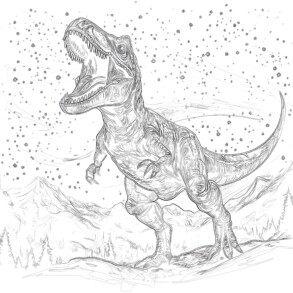 T Rex Picture To Print | Coloring Pages Mimi Panda