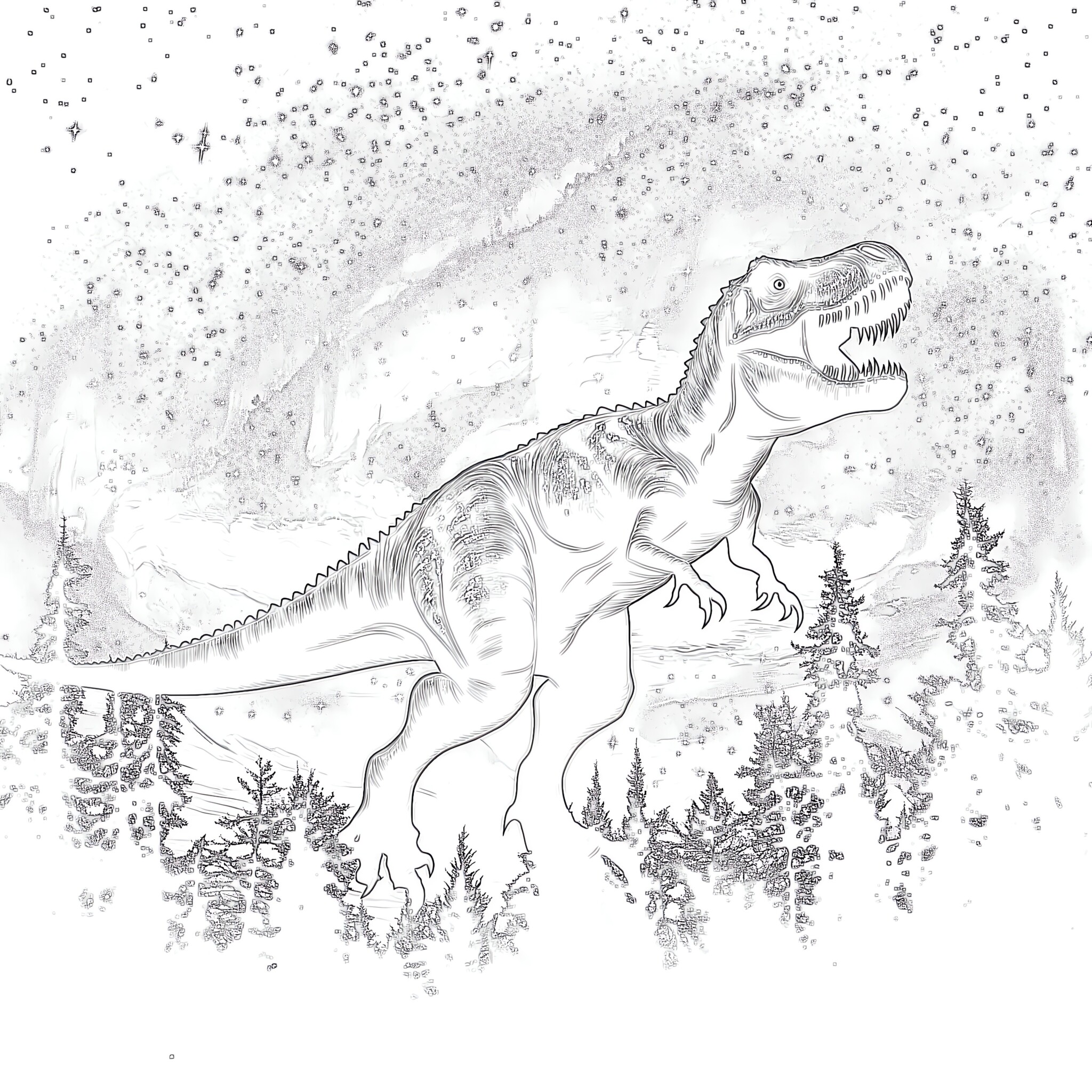 Tyrannosaurus Rex Pictures To Color | Coloring Pages Mimi Panda