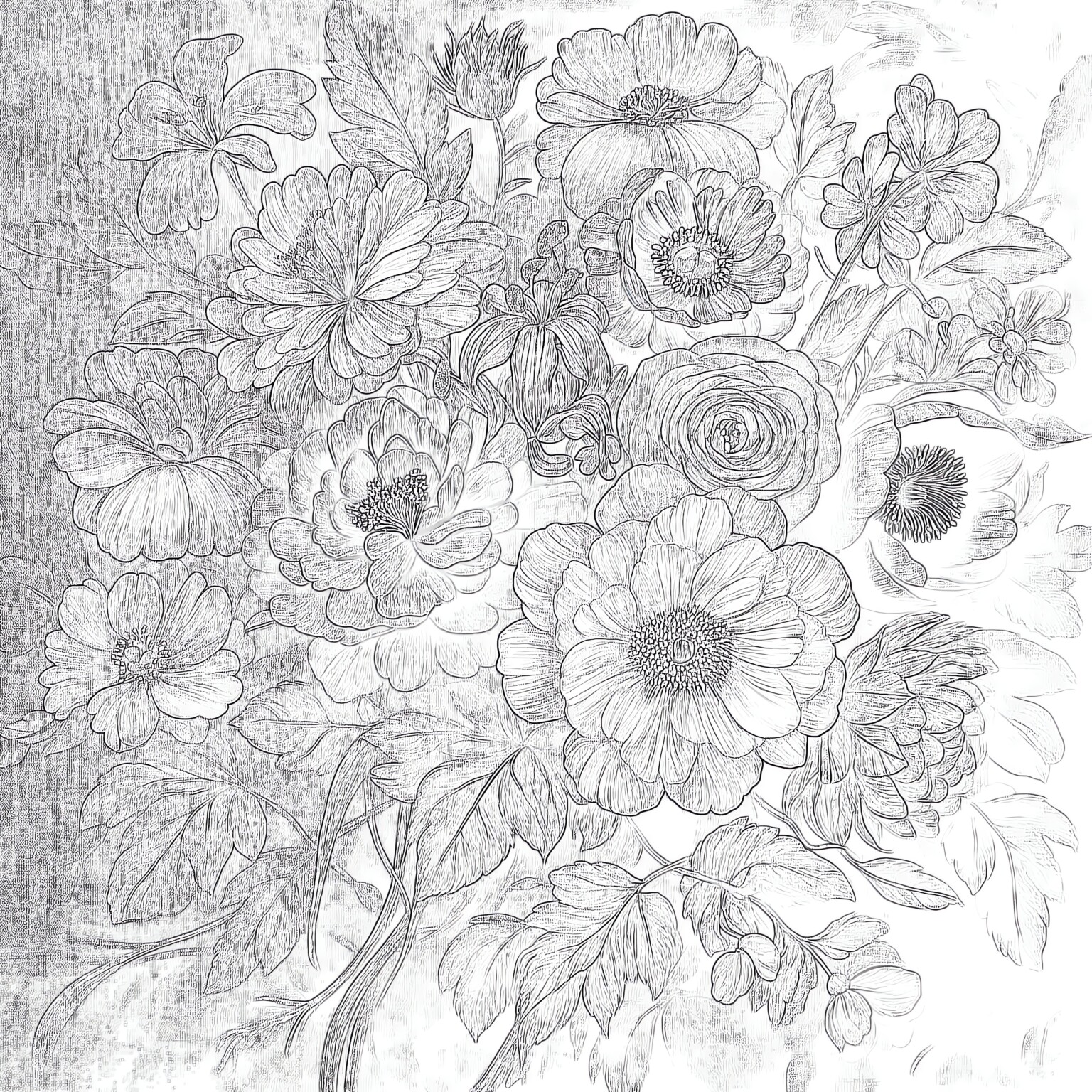 Pretty Flower Coloring Pages | Coloring Pages Mimi Panda