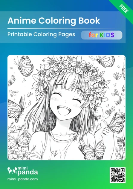 Anime Coloring Book for Kids: Fun Creative Art | Mimi Panda