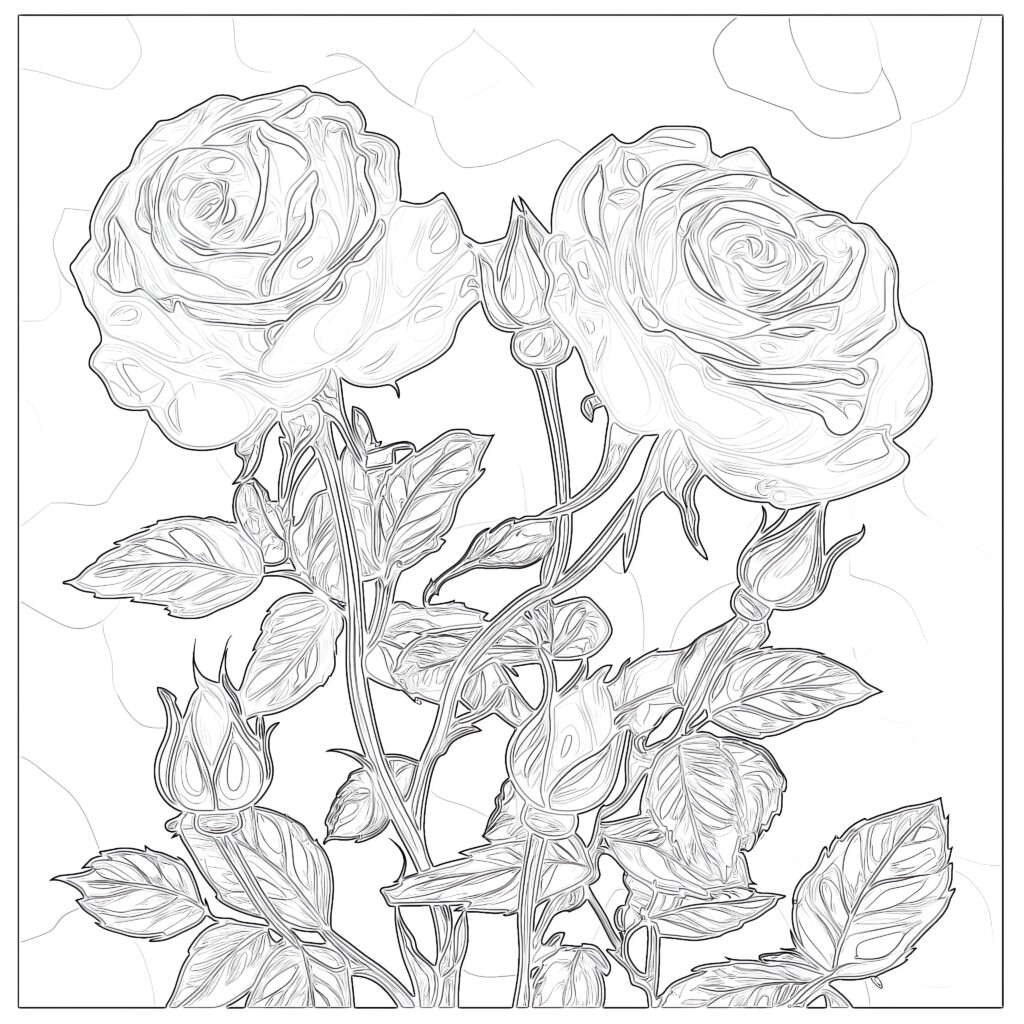 Coloring Pages Of Skulls And Roses | Coloring Pages Mimi Panda