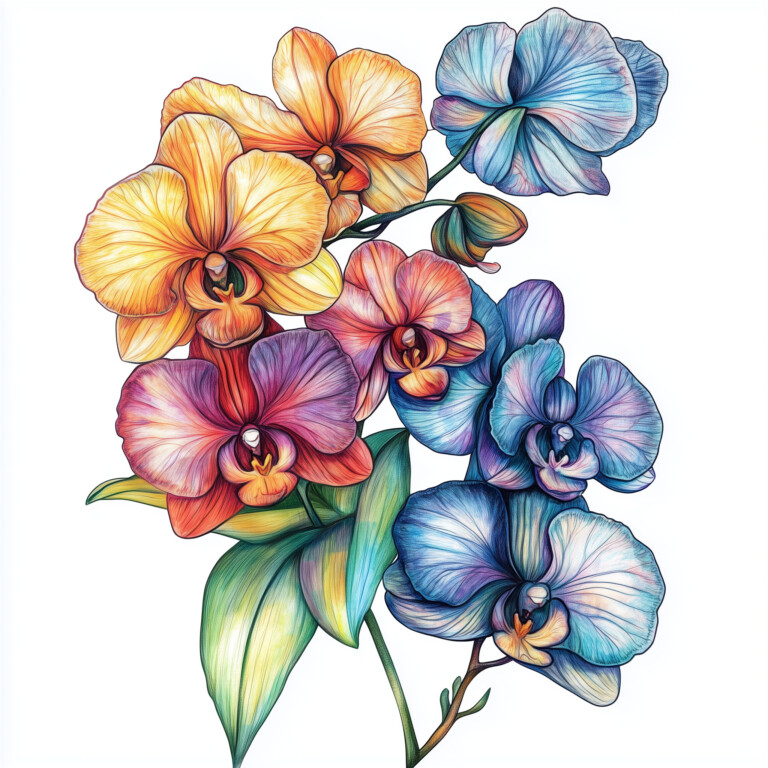 Coloring Pictures Of Flowers Printable | Coloring Pages Mimi Panda