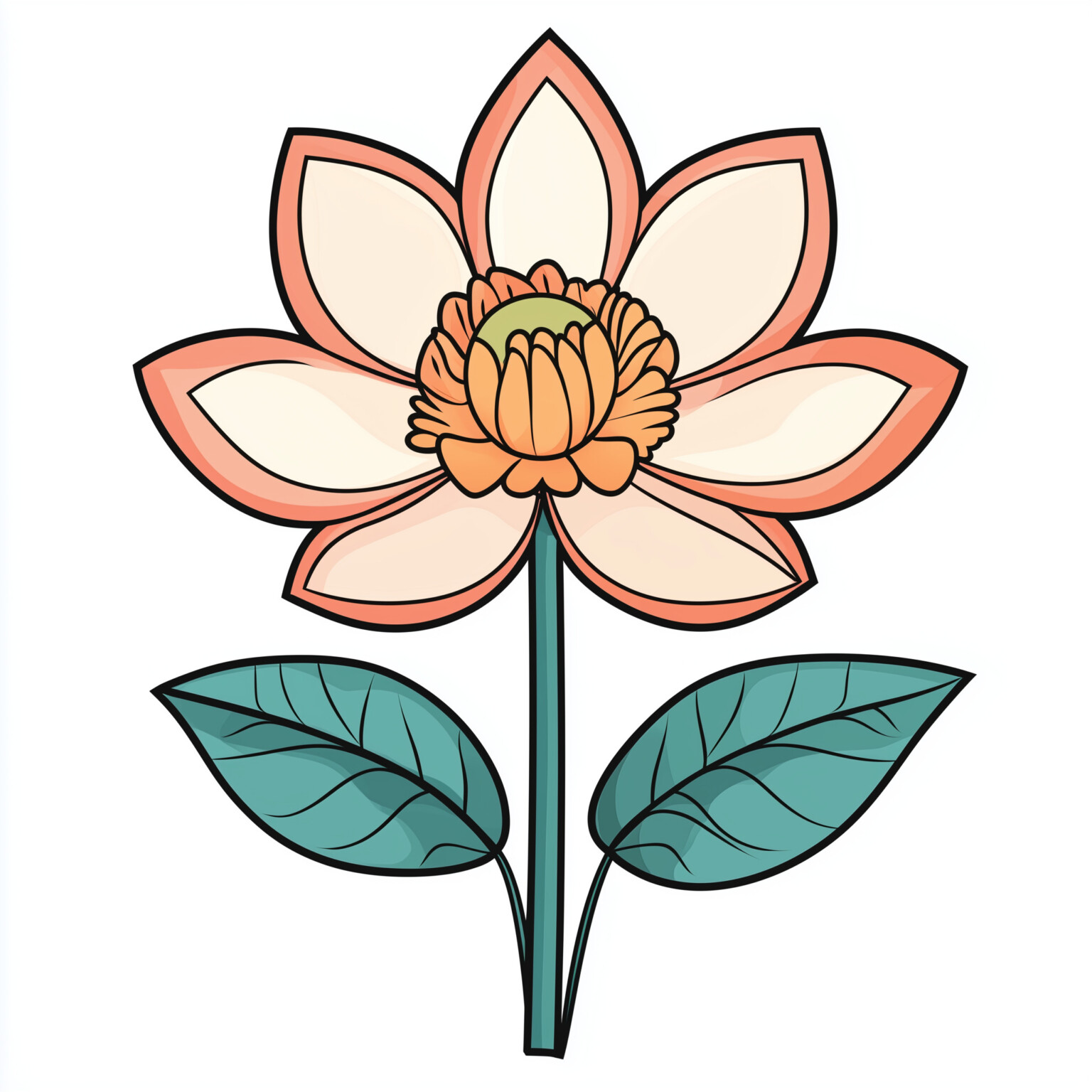 Cute Flower Colouring Pages | Coloring Pages Mimi Panda
