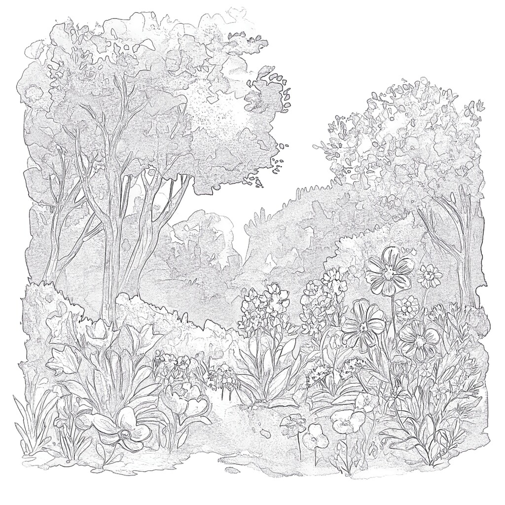 Coloring Flower Sheets | Coloring Pages Mimi Panda