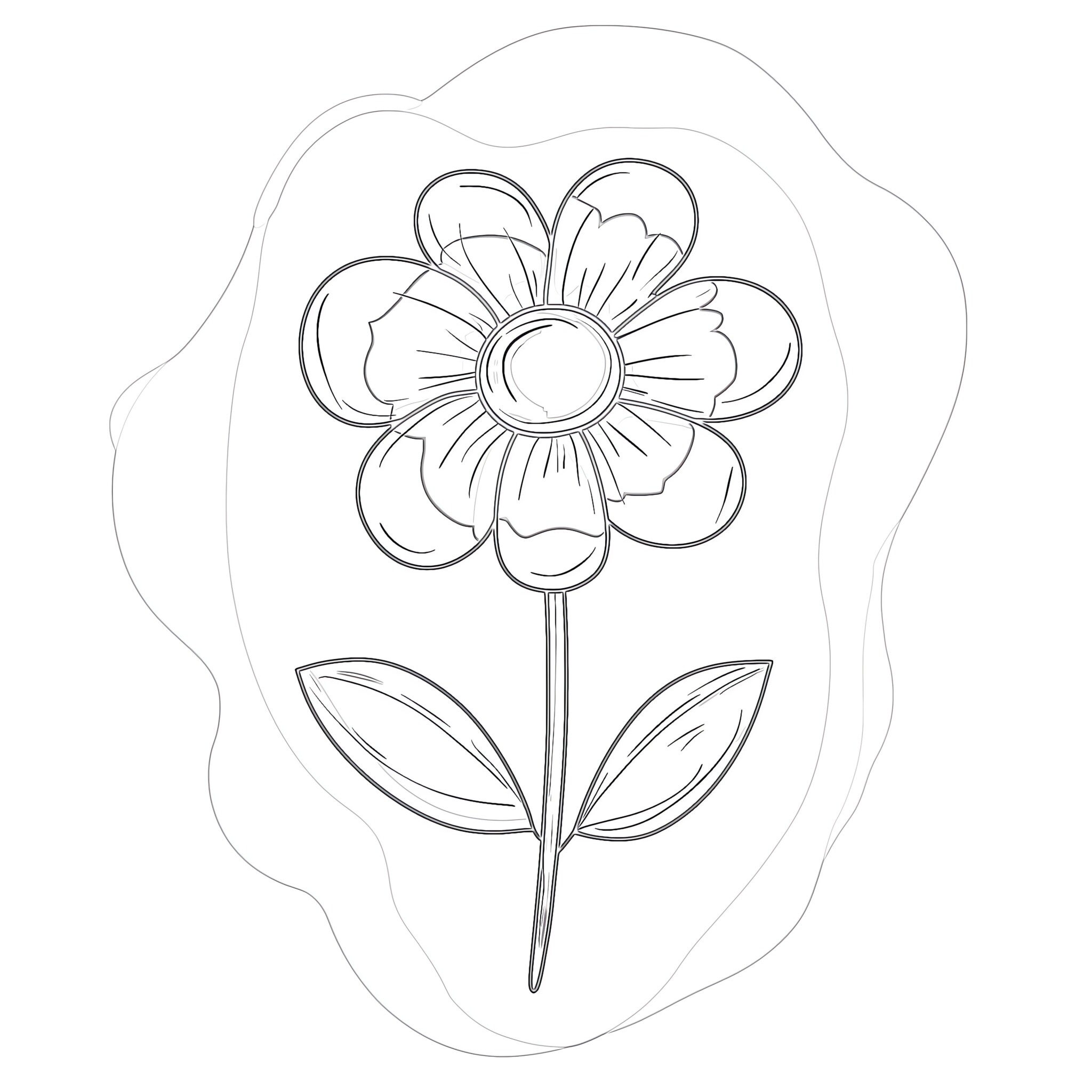 Flower Coloring Sheets Free | Coloring Pages Mimi Panda