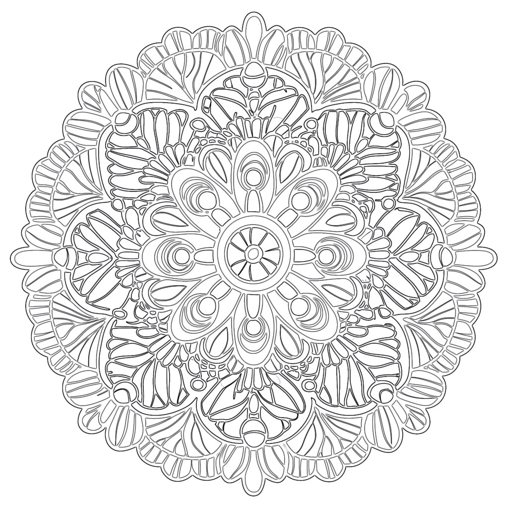 Mandala Coloring Flowers | Coloring Pages Mimi Panda Mandala Coloring Flowers | Coloring Pages Mimi Panda