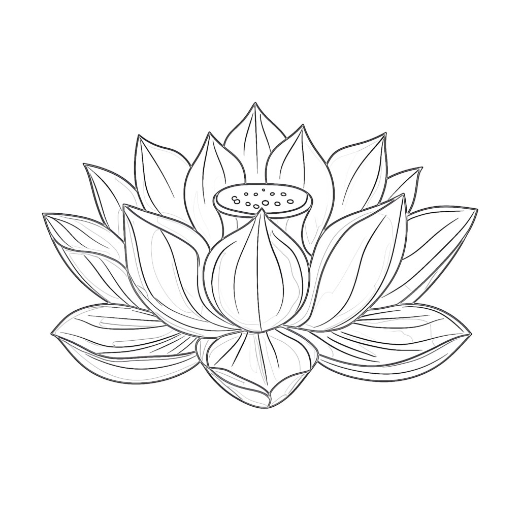 Pretty Flower Coloring Pages | Coloring Pages Mimi Panda