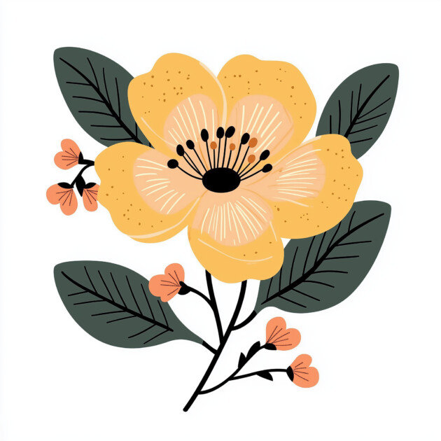 Printable Flower Picture | Coloring Pages Mimi Panda