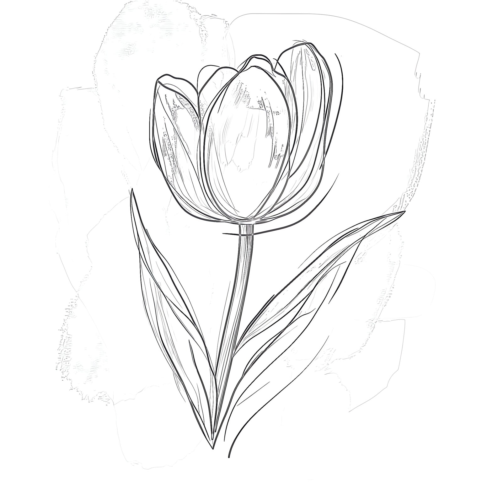 Tulip Coloring Book | Coloring Pages Mimi Panda