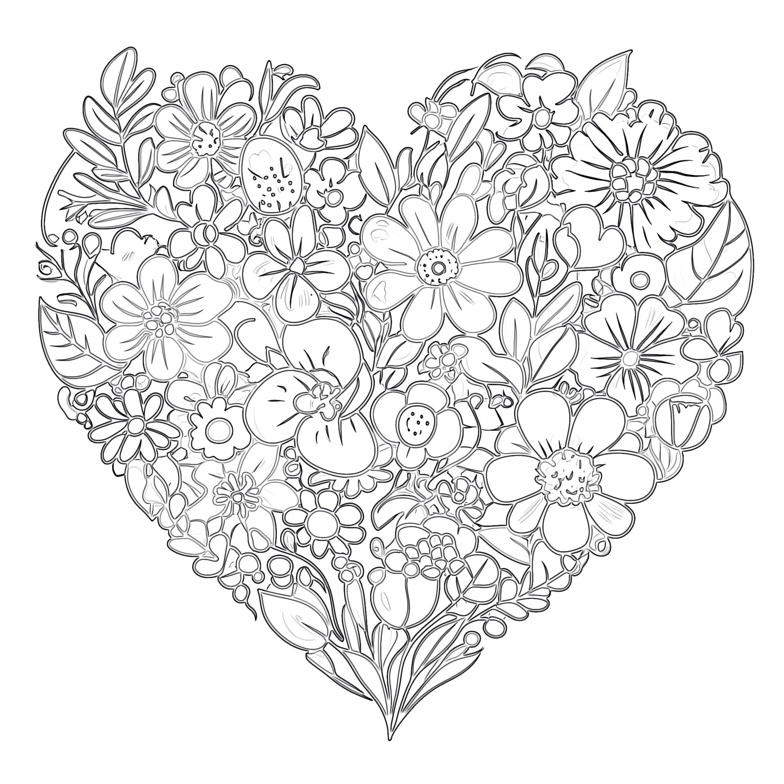 Printable Adult Coloring Pages Flowers| Coloring Pages Mimi Panda