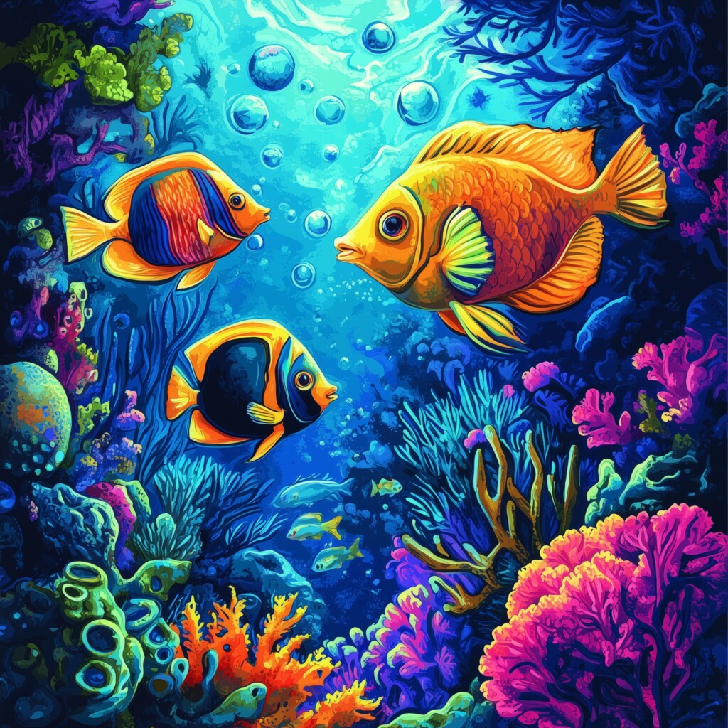 Fish Printable Coloring Pages | Coloring Pages Mimi Panda