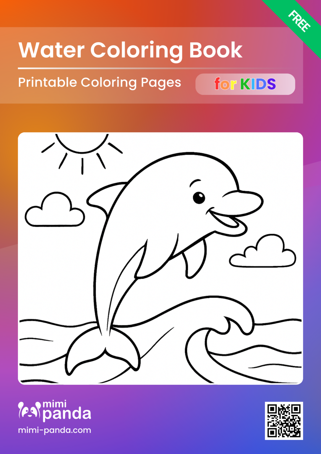 Water Coloring Book for Kids: Splash into Art | Mimi Panda