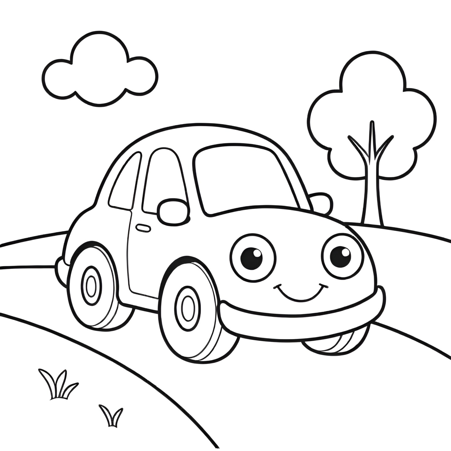 Car Coloring Pages For Kids | Coloring Pages Mimi Panda