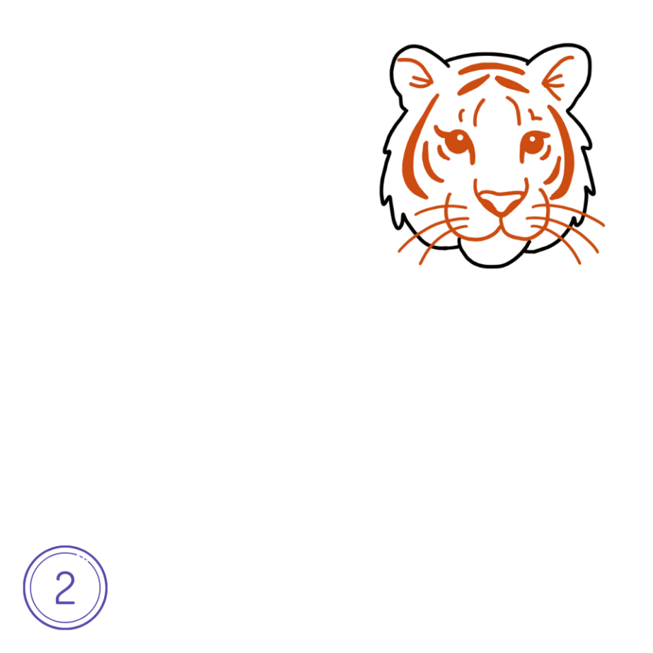 How to Draw a Tiger - A Step-by-Step Guide From Mimi Panda | How to ...