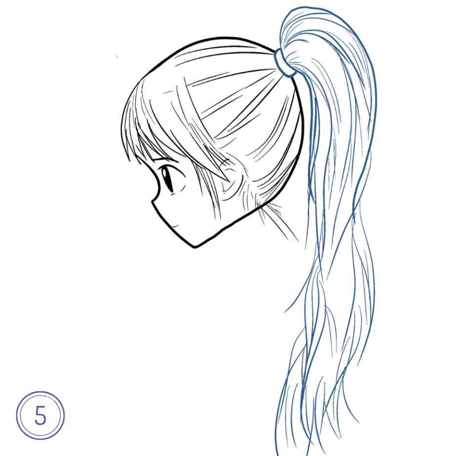 How to Draw an Anime Ponytail: A Step-by-Step | How to Mimi Panda