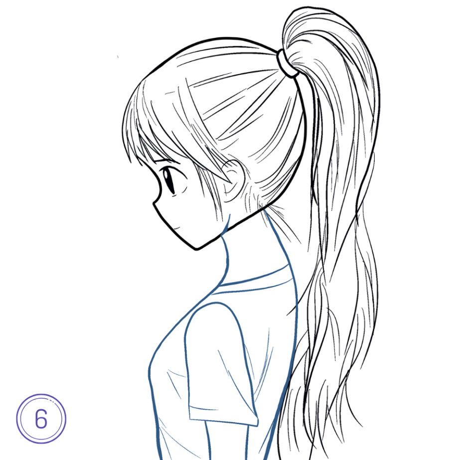 How to Draw an Anime Ponytail: A Step-by-Step | How to Mimi Panda
