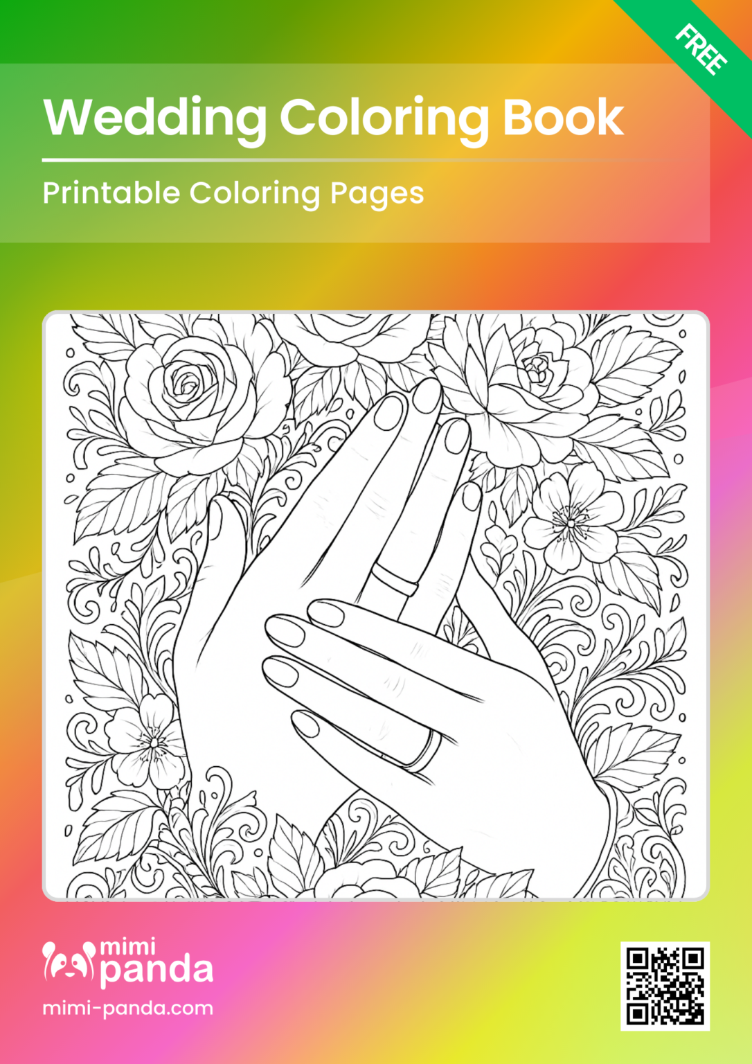 Wedding Coloring Book | Mimi Panda