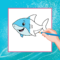 How to Draw a Shark - Step-by-Step Guide to Drawing | Mimi Panda