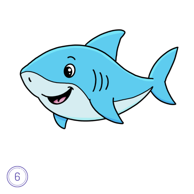 How to Draw a Shark - Step-by-Step Guide to Drawing | Mimi Panda