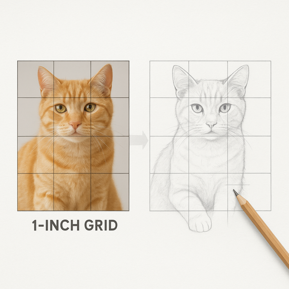 How to Draw with a Grid: Simple Method for Proportions and Accuracy ...