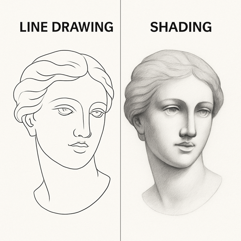 Line Drawing vs Shading: What’s the Difference and When to Use Each ...