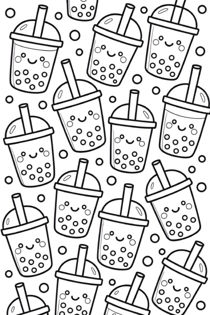 Coloring Pages Boba | Coloring Pages Mimi Panda