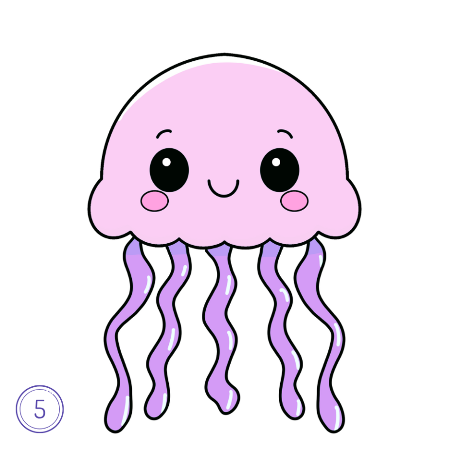 Wie Man Eine Qualle Zeichnet - Schritt-für-Schritt-Anleitung Zum ...