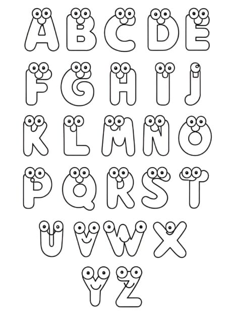 Abc Coloring Pages | Coloring Pages Mimi Panda