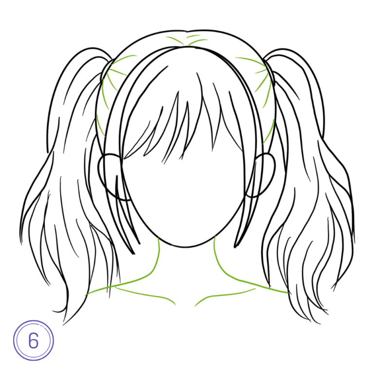 How to Draw Anime Pigtails Hair - Step-by-Step Guide to Drawing | Mimi ...