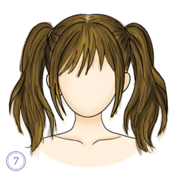 How to Draw Anime Pigtails Hair - Step-by-Step Guide to Drawing | Mimi ...