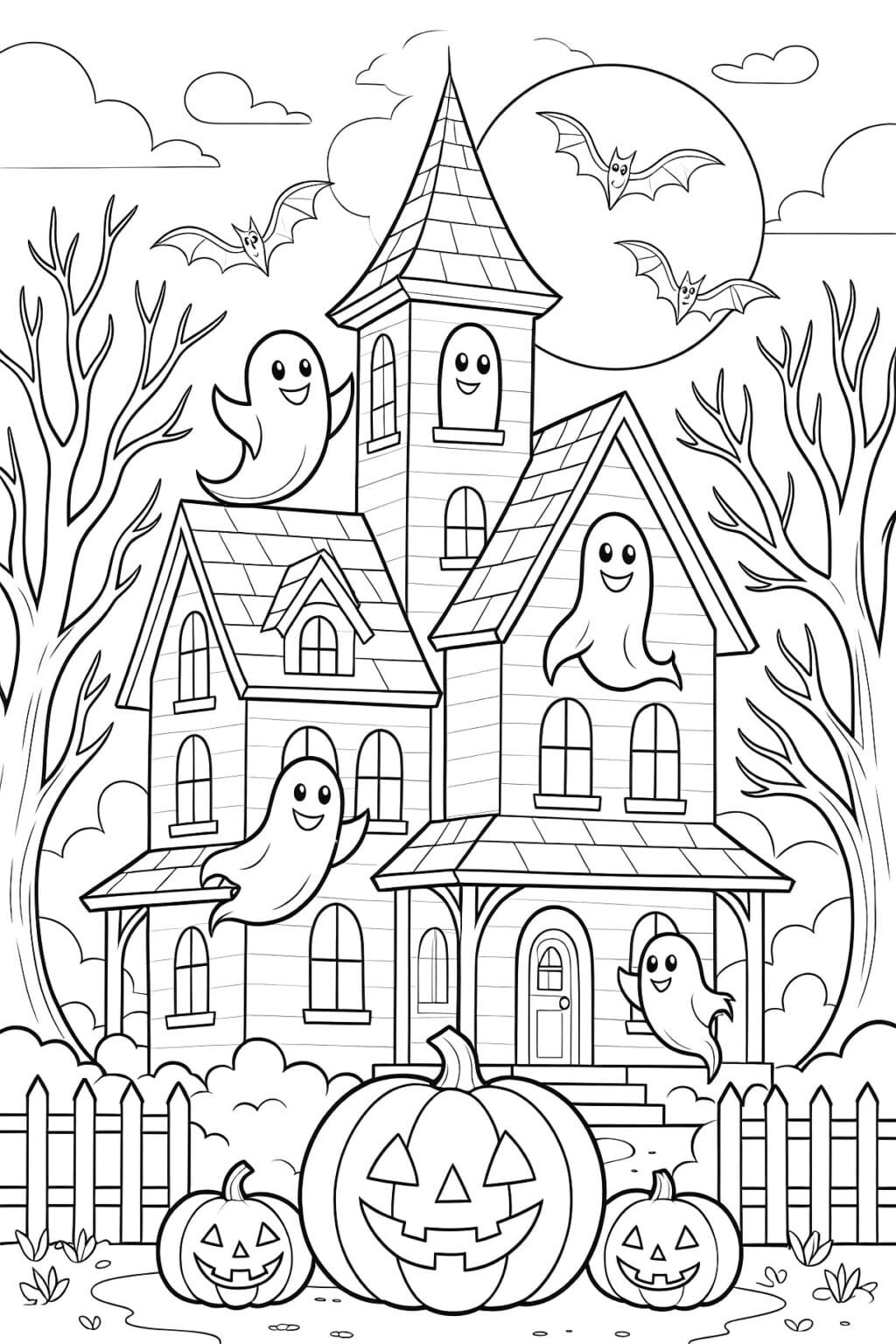 Halloween Coloring Sheets | Coloring Pages Mimi Panda