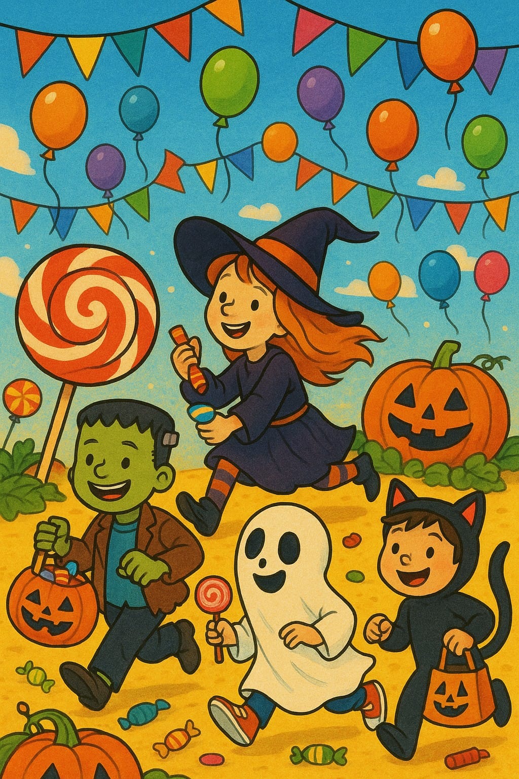 Halloween Colouring In Page | Coloring Pages Mimi Panda