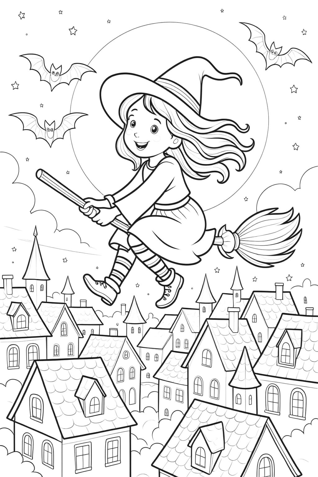 Halloween Sheets To Color | Coloring Pages Mimi Panda