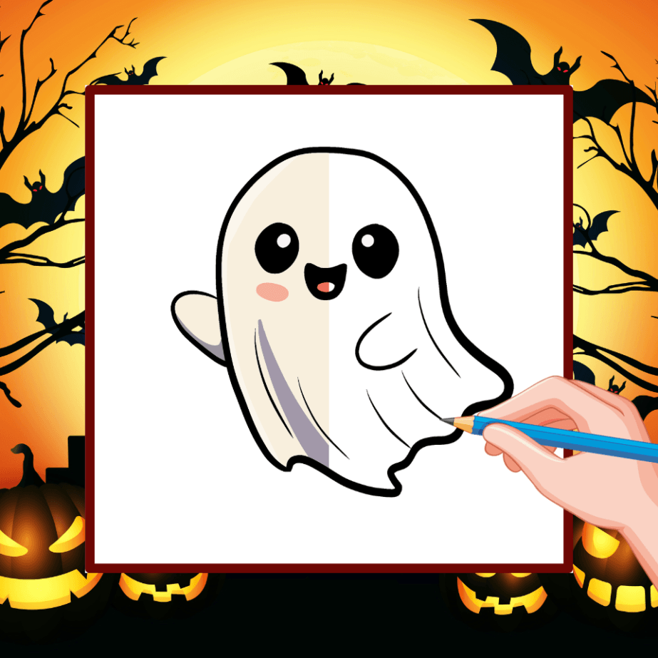 How to Draw a Ghost: A Step-by-Step Guide | Mimi Panda