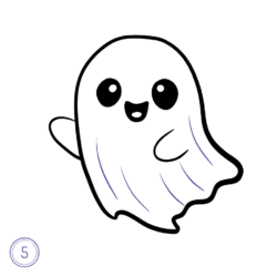 How to Draw a Ghost: A Step-by-Step Guide | Mimi Panda