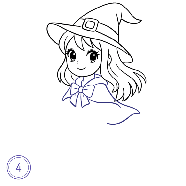 How to Draw a Witch: A Step-by-Step Tutorial | Mimi Panda