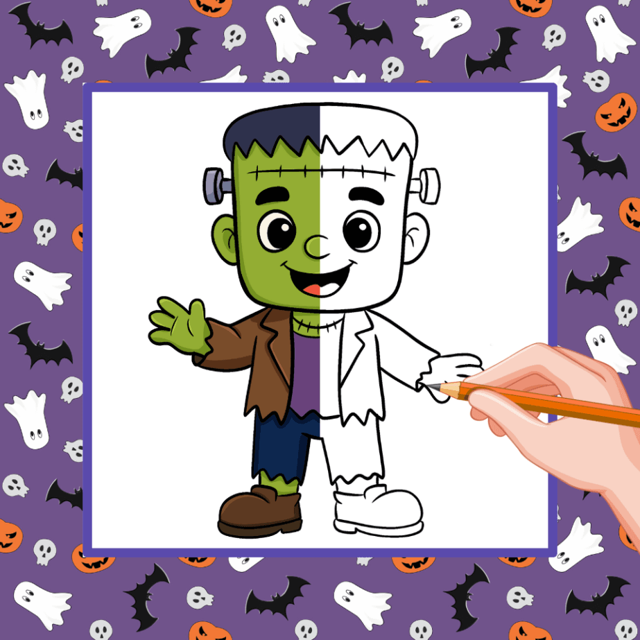 How to Draw Frankenstein: Easy and Fun Guide | Mimi Panda