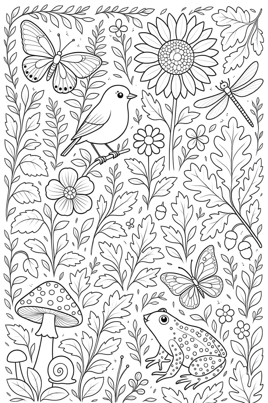 Nature Coloring Pages | Coloring Pages Mimi Panda