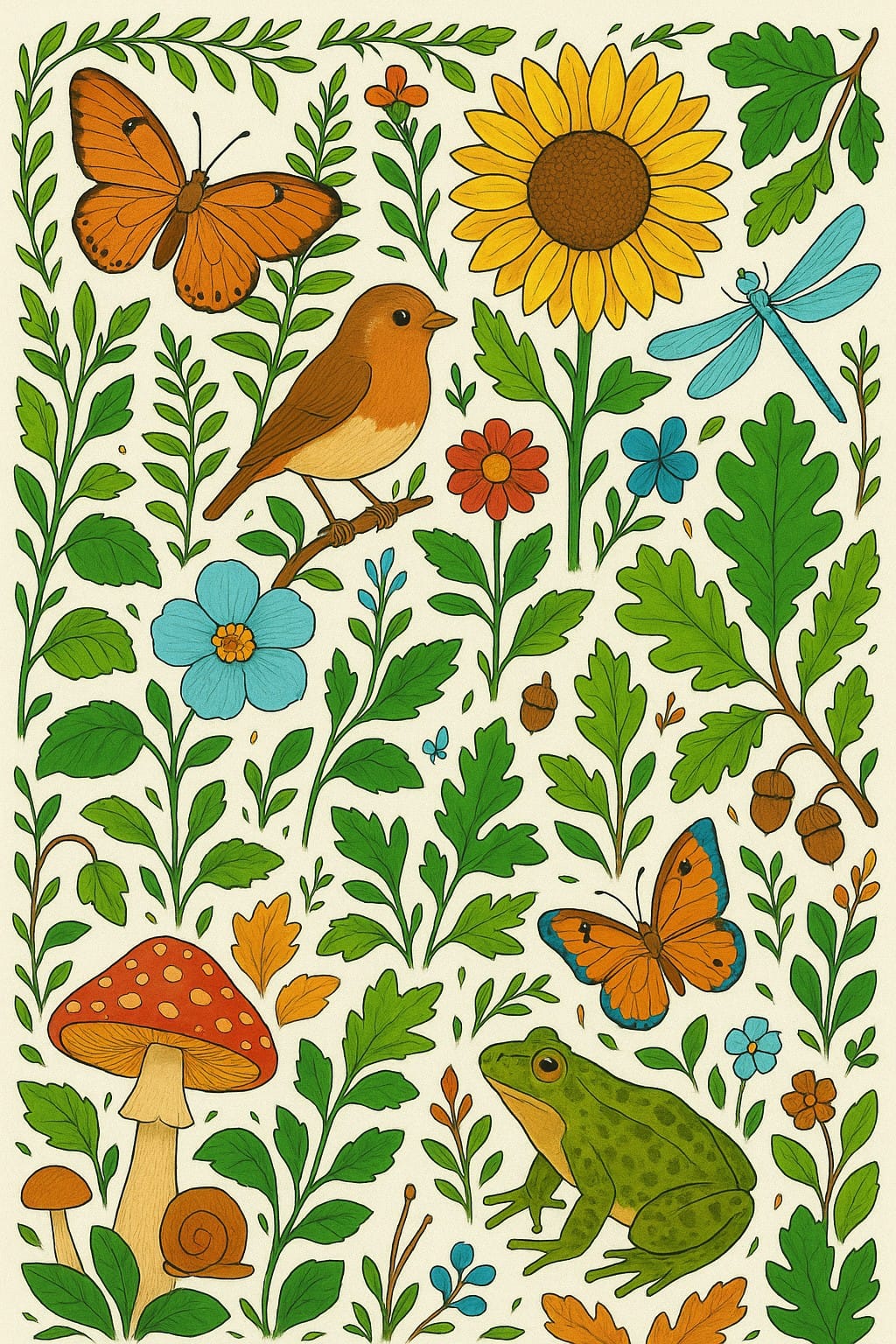 Nature Coloring Pages | Coloring Pages Mimi Panda