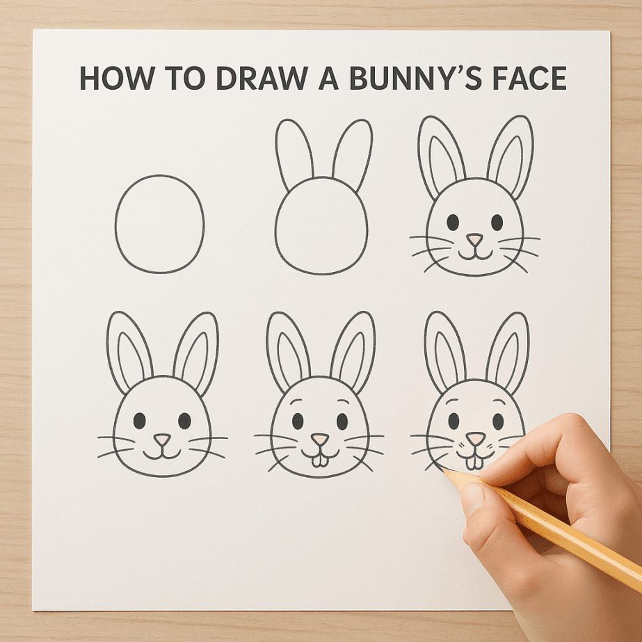 Step-by-step Animal Face Drawing for Children: Simple Tutorials for Fun ...