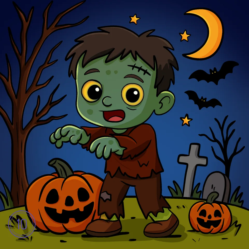 How to Draw a Zombie: Fun and Simple Guide | Mimi Panda