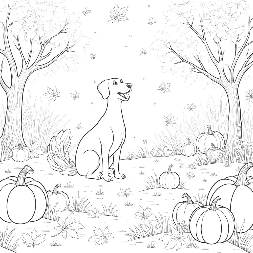 Fall Coloring Sheet Printable | Coloring Pages Mimi Panda