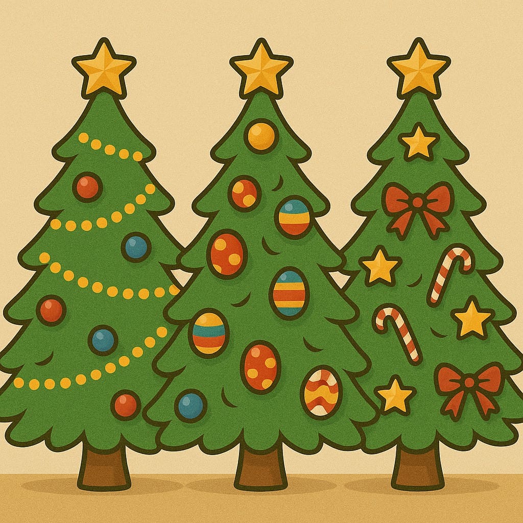 Christmas Tree Color Sheet | Coloring Pages Mimi Panda
