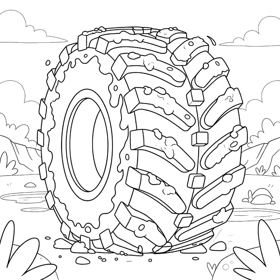 Monster Truck Picture To Color | Coloring Pages Mimi Panda