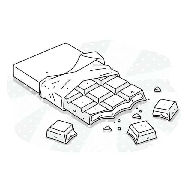 Chocolate Bar Coloring Page | Coloring Pages Mimi Panda