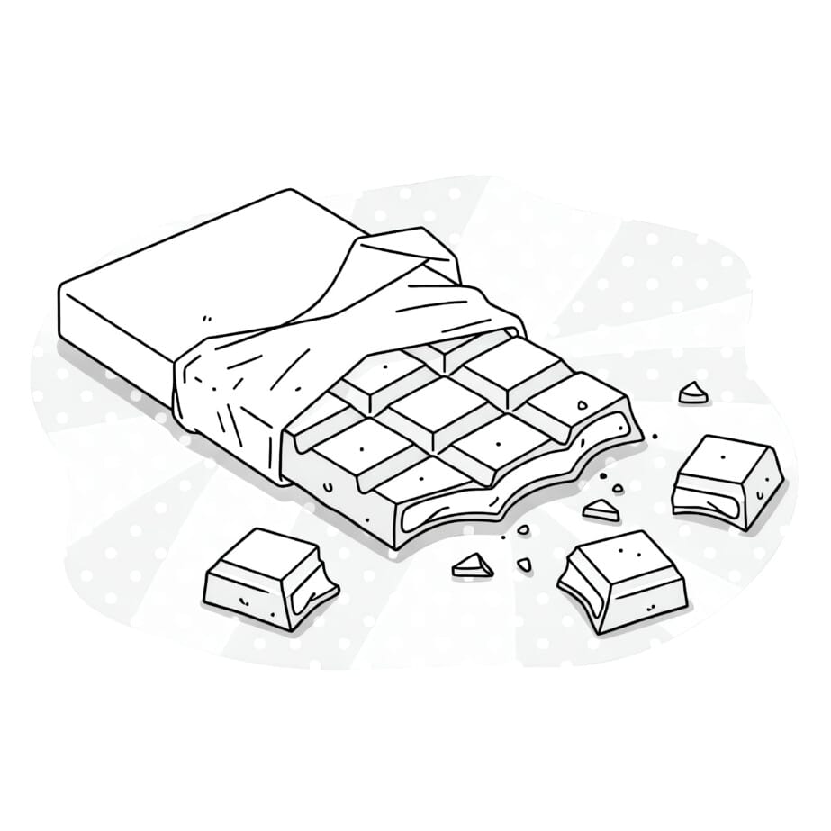 Chocolate Bar Coloring Page | Coloring Pages Mimi Panda