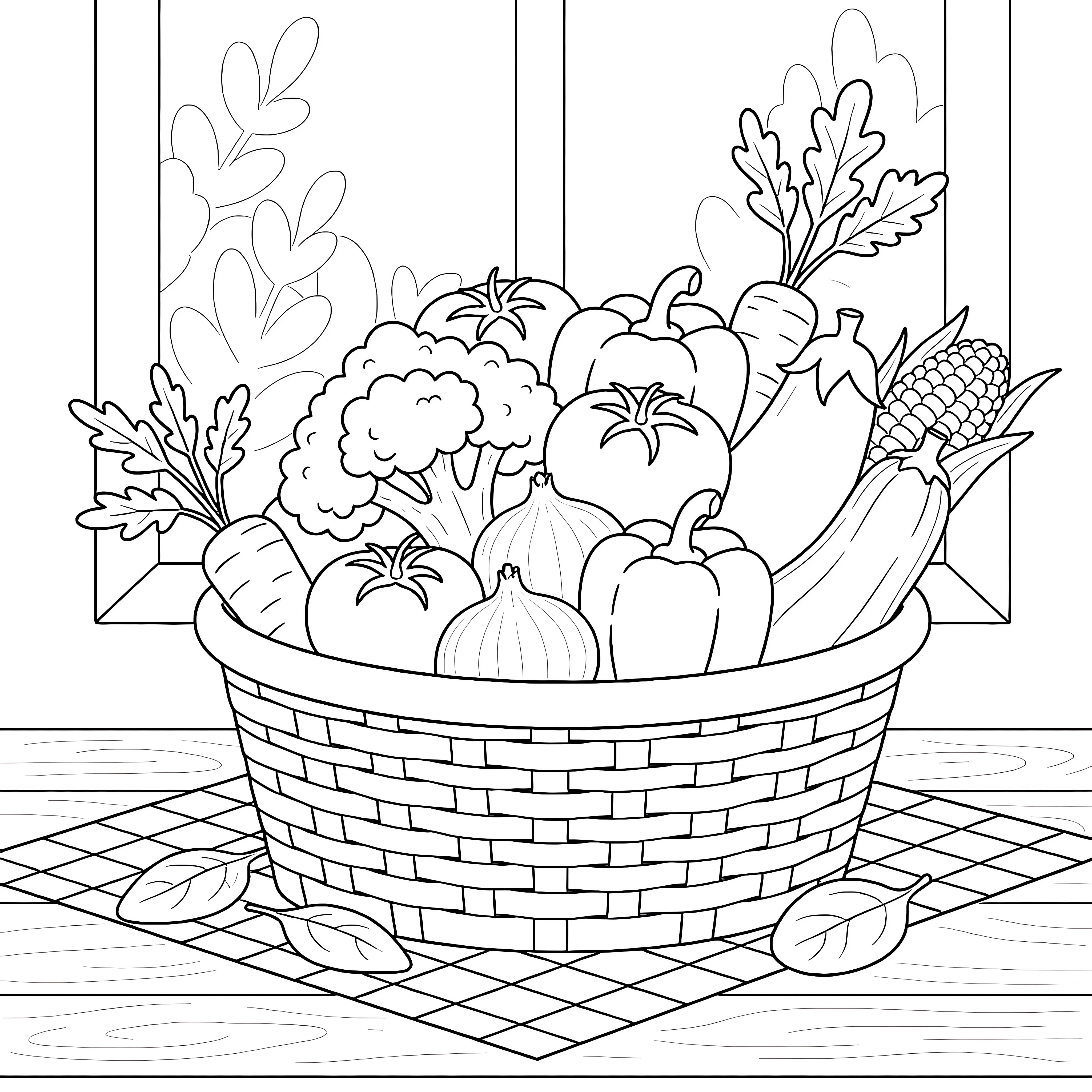 Coloring Picture Of Vegetables | Coloring Pages Mimi Panda