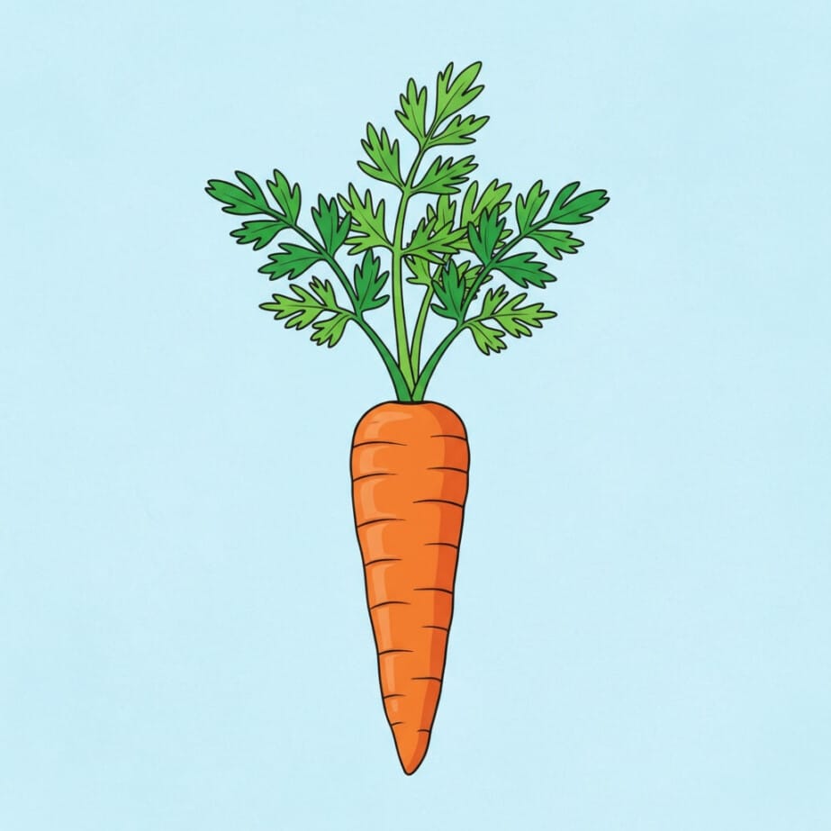 Carrot Picture For Colouring | Coloring Pages Mimi Panda