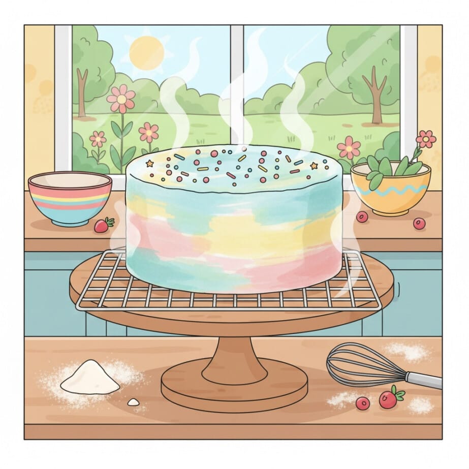 Cake Picture To Colour | Coloring Pages Mimi Panda