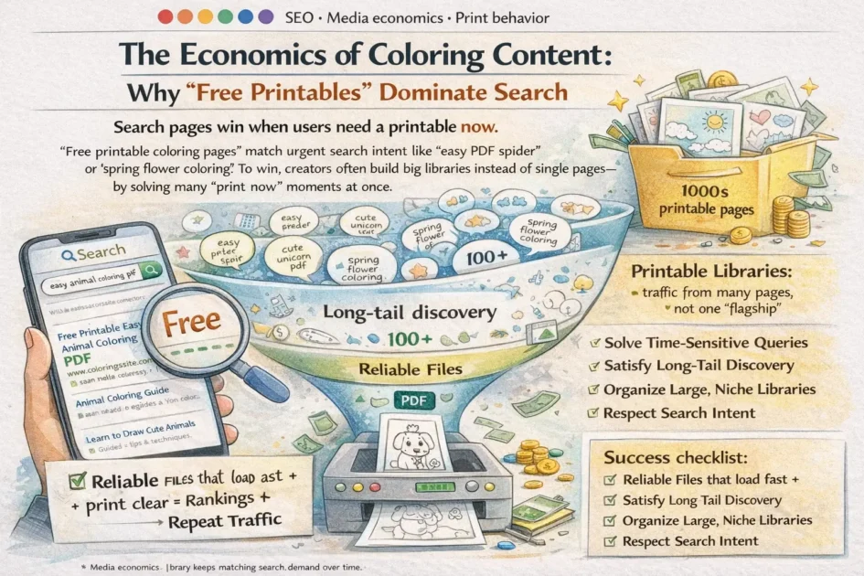 The Economics of Coloring Content Why “Free Printables” Dominate Search ...